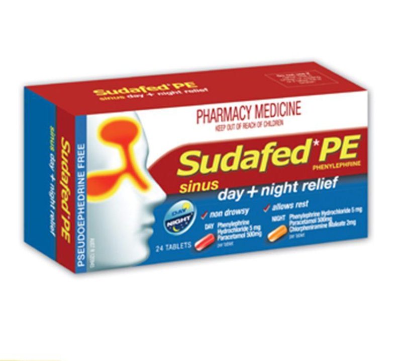 SUDAFED® PE Sinus Day + Night Relief 24s
